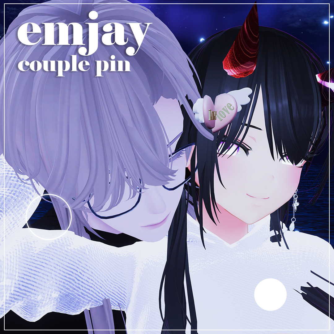[EMJAY] COUPLE HEART HAIRCLIP 커플 하트 헤어핀 - emjay - BOOTH