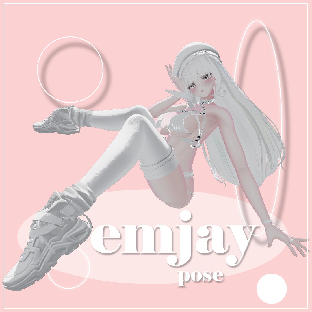 [EMJAY] FEMININE SITTING POSE PACK (2POSES) 도발적인 앉는 자세 포즈팩 - emjay - BOOTH