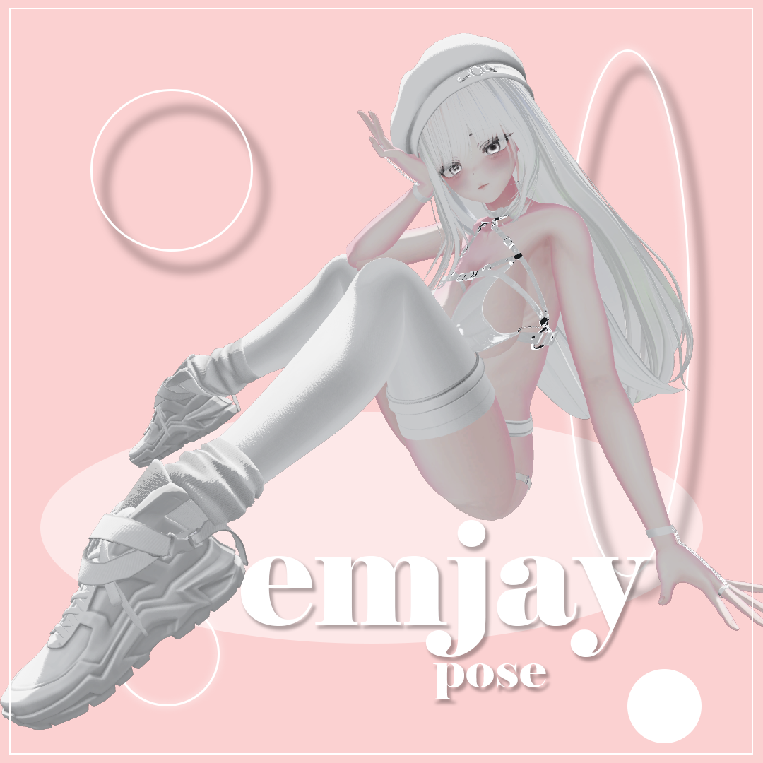 [EMJAY] FEMININE SITTING POSE PACK (2POSES) 도발적인 앉는 자세 포즈팩 - emjay - BOOTH