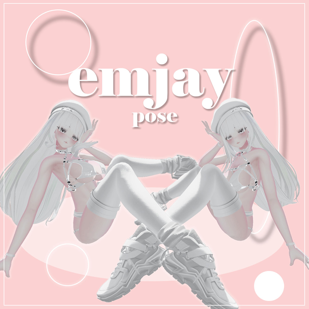 [EMJAY] FEMININE SITTING POSE PACK (2POSES) 도발적인 앉는 자세 포즈팩 - emjay - BOOTH