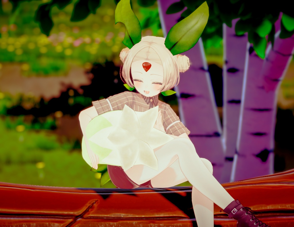 [Palworld Inspired] Lifmunk Ears & Tail - ALL AVATARS - tri-shellvr - BOOTH