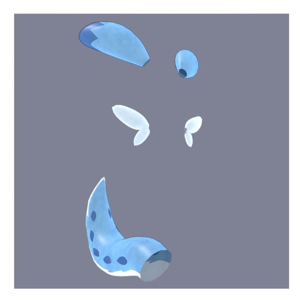 [Palworld Inspired] Chillet Ears & Tail - ALL AVATARS - tri-shellvr - BOOTH