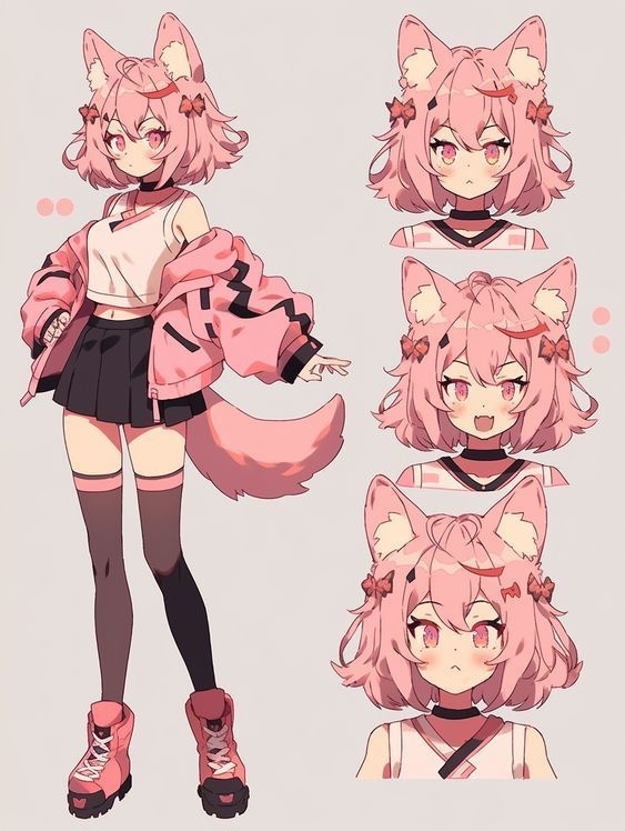 Neko Girl Vtuber Vrchat - luluan - BOOTH