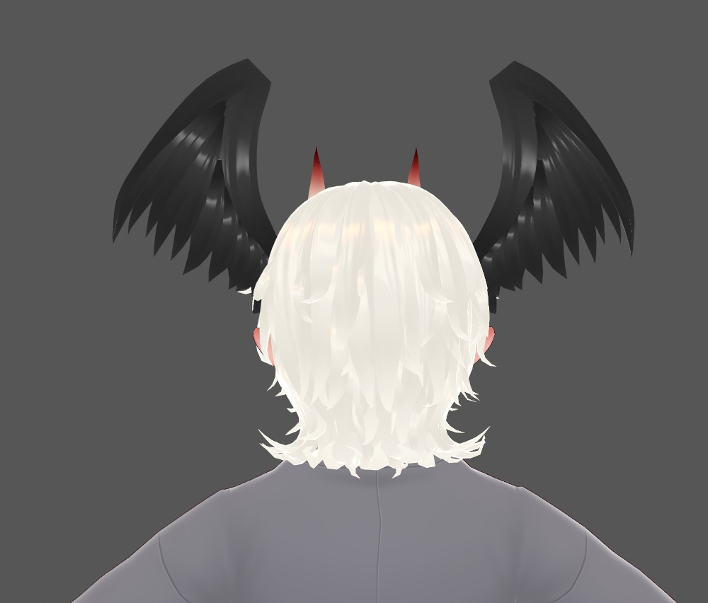 [VRoid] Angel or Demon? Headwings + Horns - littlebiit - BOOTH