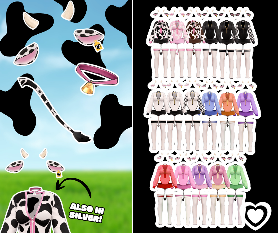 Comfy Cow [bnnuy_001] 🐮 [7 Avatars] - bnuuyrabbit - BOOTH