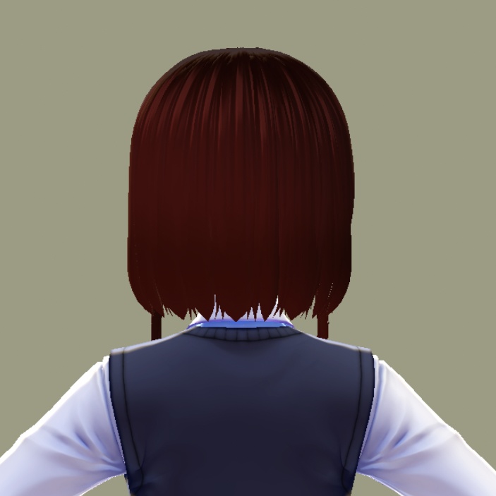 [VRoid Hair Preset] Bob with Bangs - omoliv - BOOTH