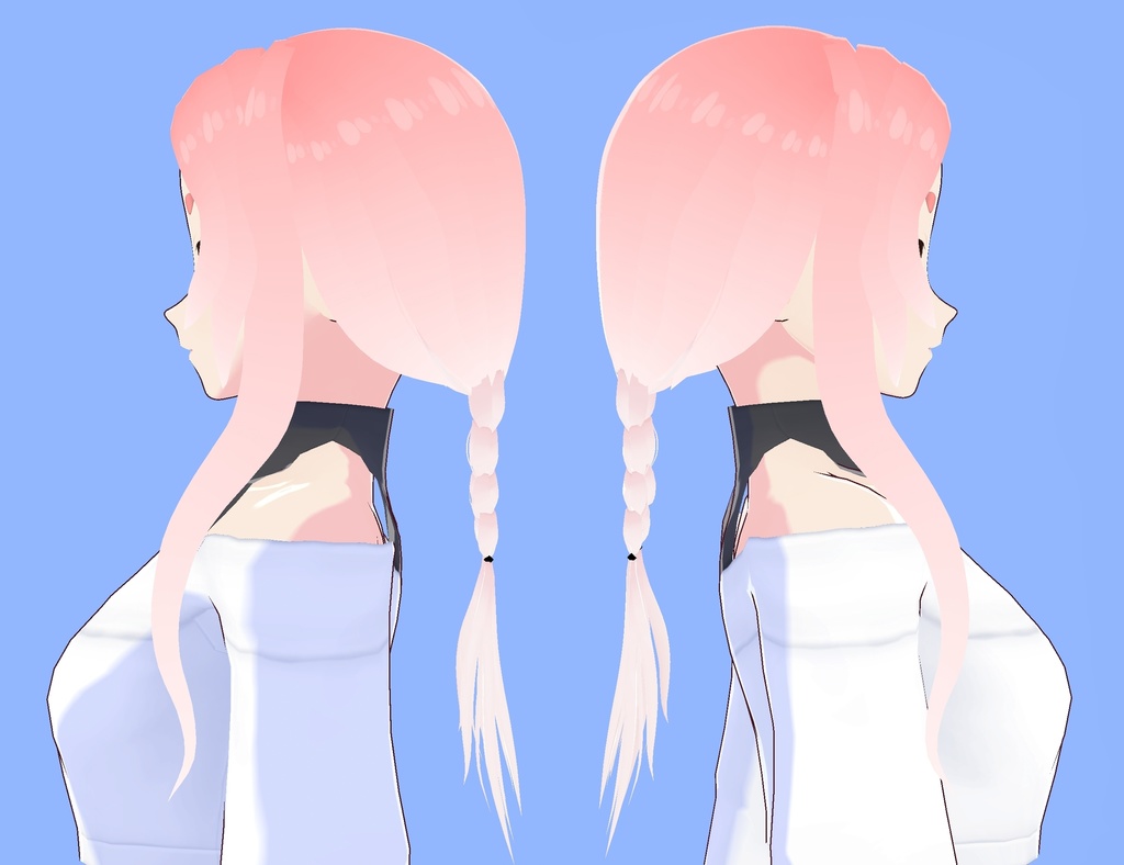 [ VRoid hair preset ] Twin Braids - omoliv - BOOTH
