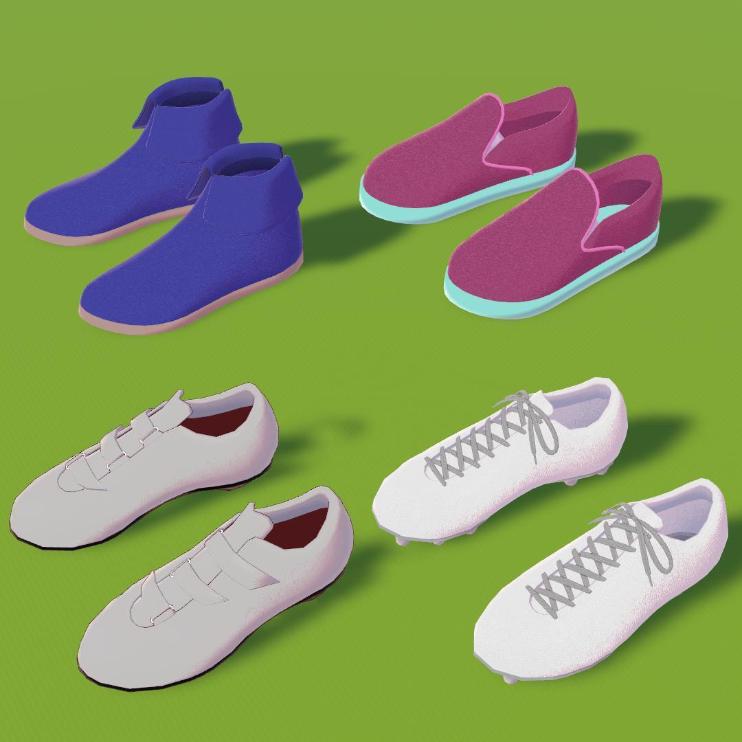 靴セット1 FBX VRC - AGの3D素材屋 - BOOTH