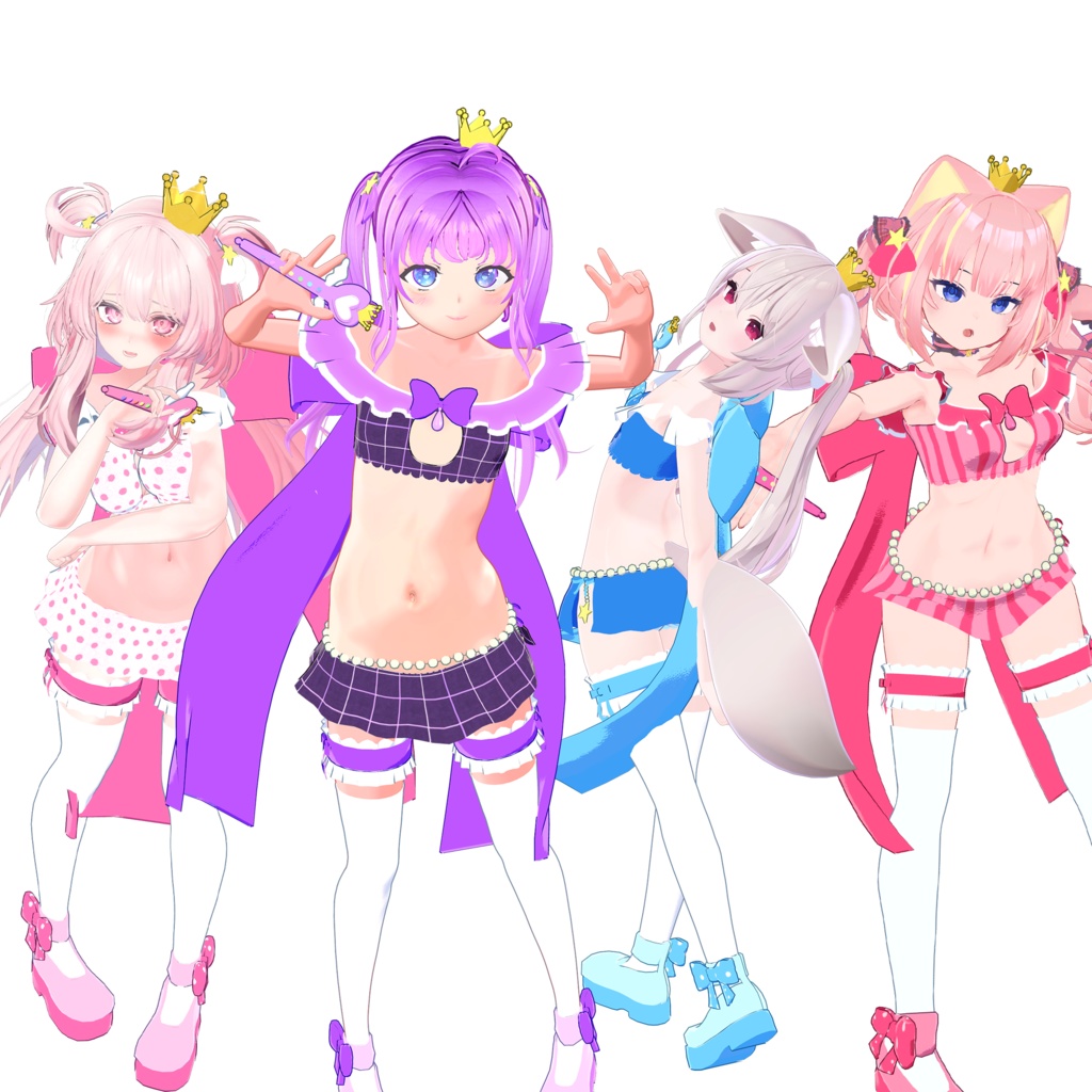 🎀魔法少女セット（UC-C05） - ゆにみのアトリエ - BOOTH