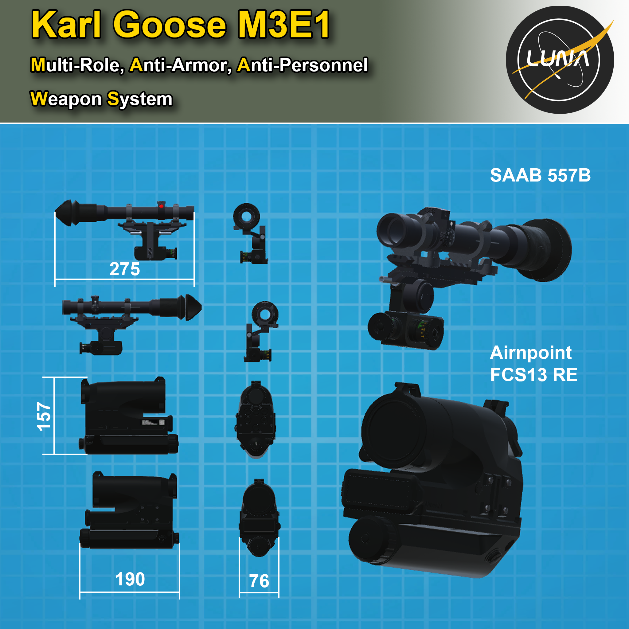 Karl Goose M3E1 / MAAWS - LUNA R&D Deparment - BOOTH