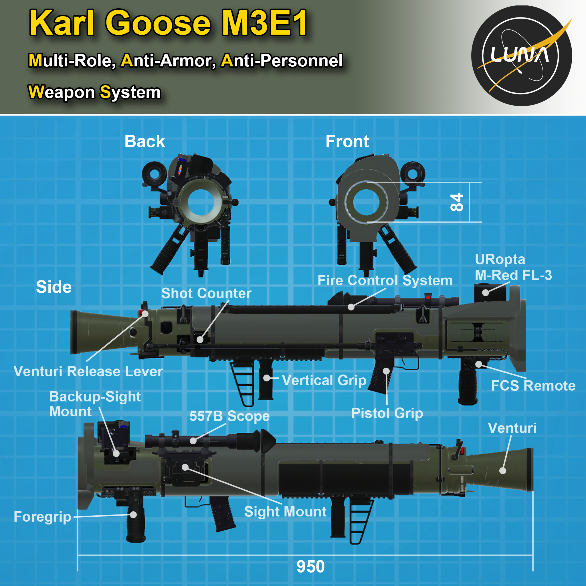 Karl Goose M3E1 / MAAWS - LUNA R&D Deparment - BOOTH
