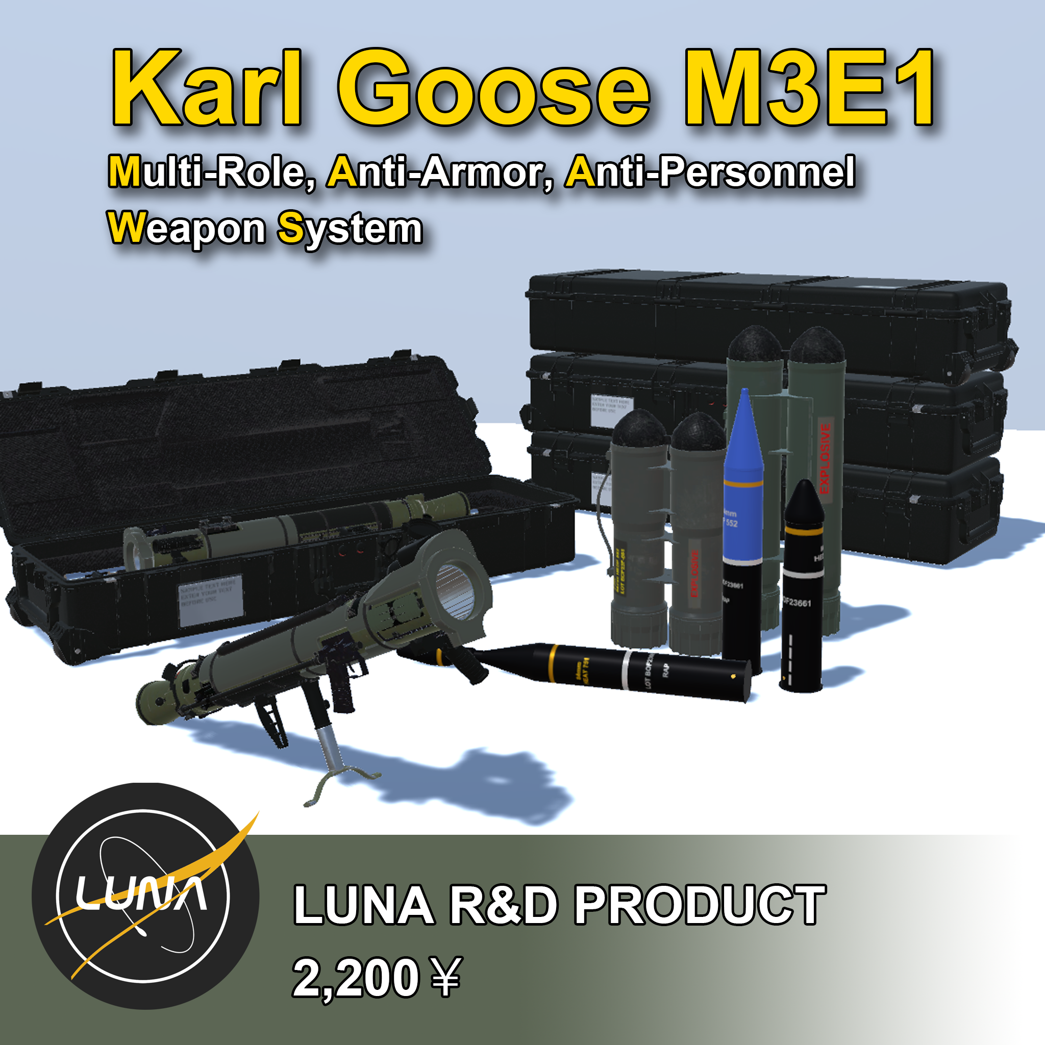 Karl Goose M3E1 / MAAWS - LUNA R&D Deparment - BOOTH