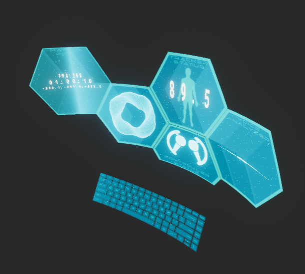 [Modular Avatar][VRCFury][OSC] Cyber Window for XSOverlay and OVR Toolkit - Auzlex - BOOTH