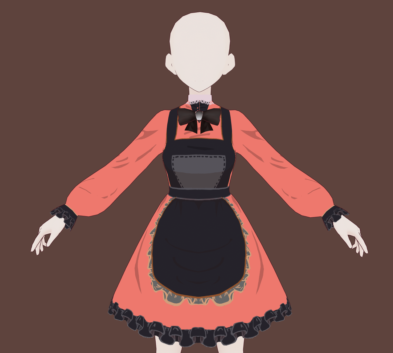 [Vroid Beta Ver] Maid Dress Pack \\ メイドドレス - calypso-void - BOOTH