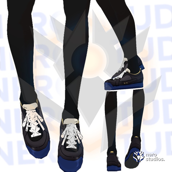 Shoes techwear scifi style sneakers skater urban Vroid - nerostudios ...