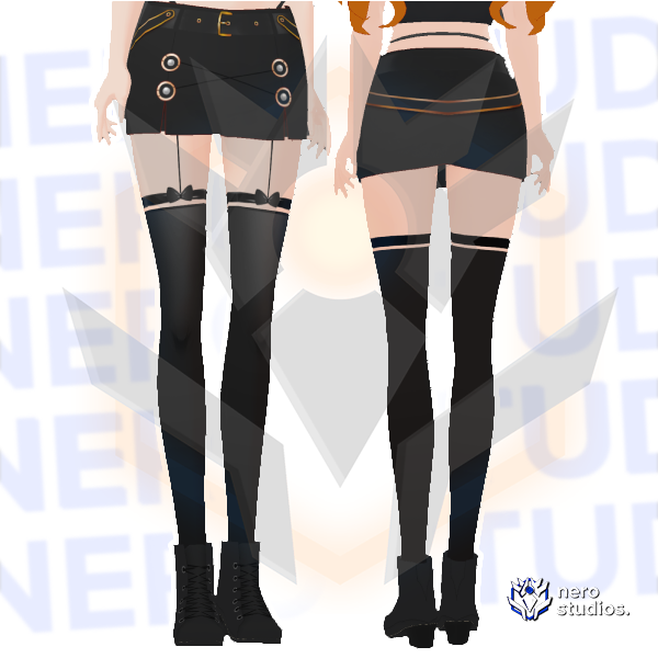 Socks dark elegant sexy stockings Vroid Texture - nerostudios - BOOTH
