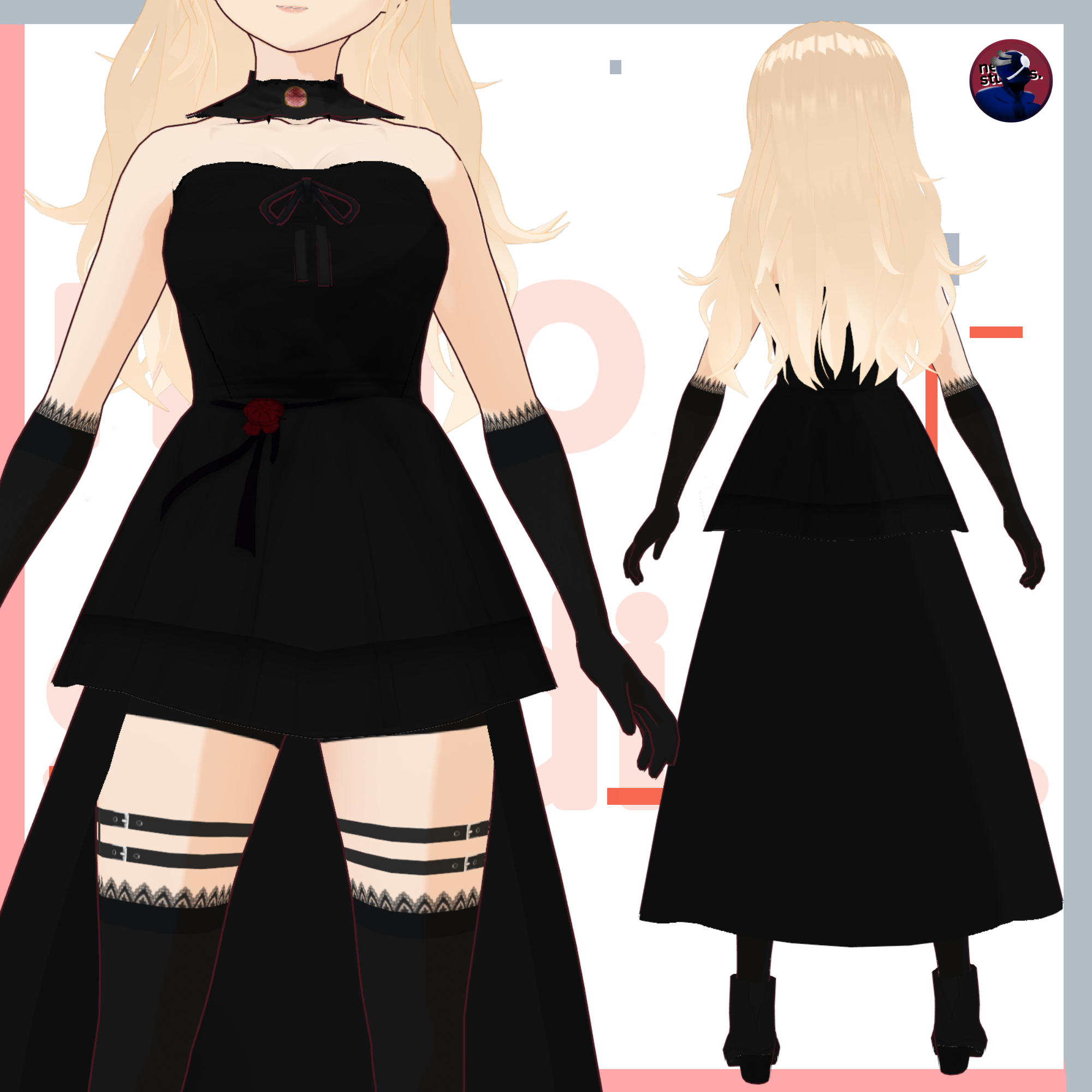 Vampire set Vroid models, Halloween texture and assets presets to use ...