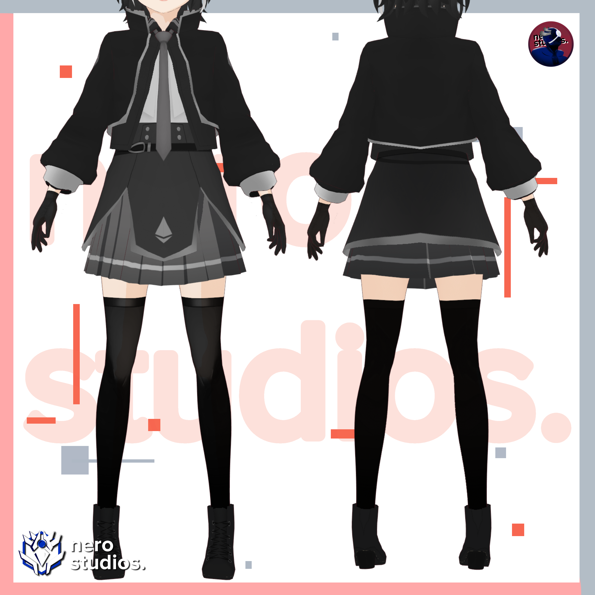 3D Vtubers, Vroid clothes, vtuber clothing, Vtuber hairstyle preset and ...