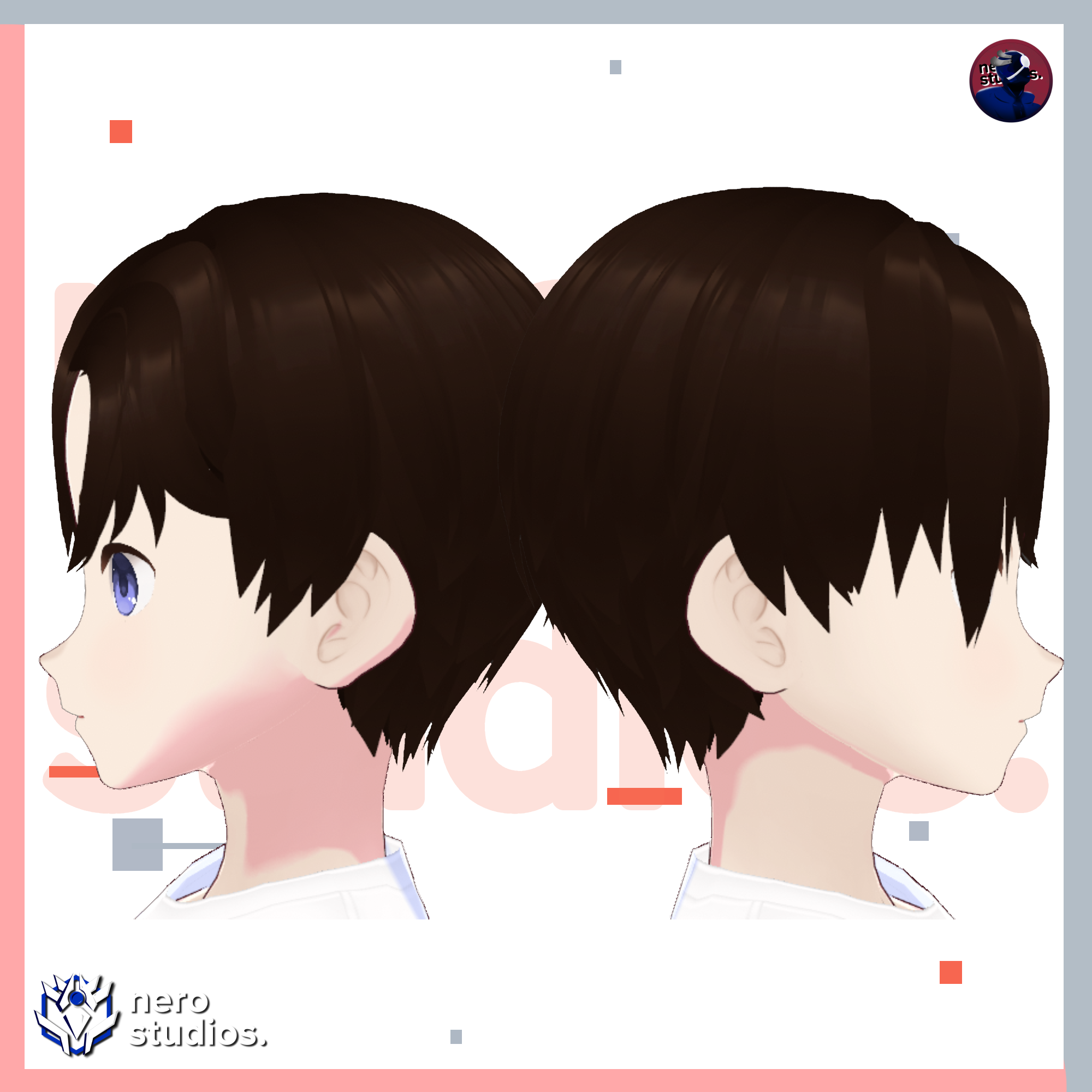 SHORT HAIR STYLE AN IMPROVEMENT TO THE FRONT BANGS PRESETS OF VROID ...