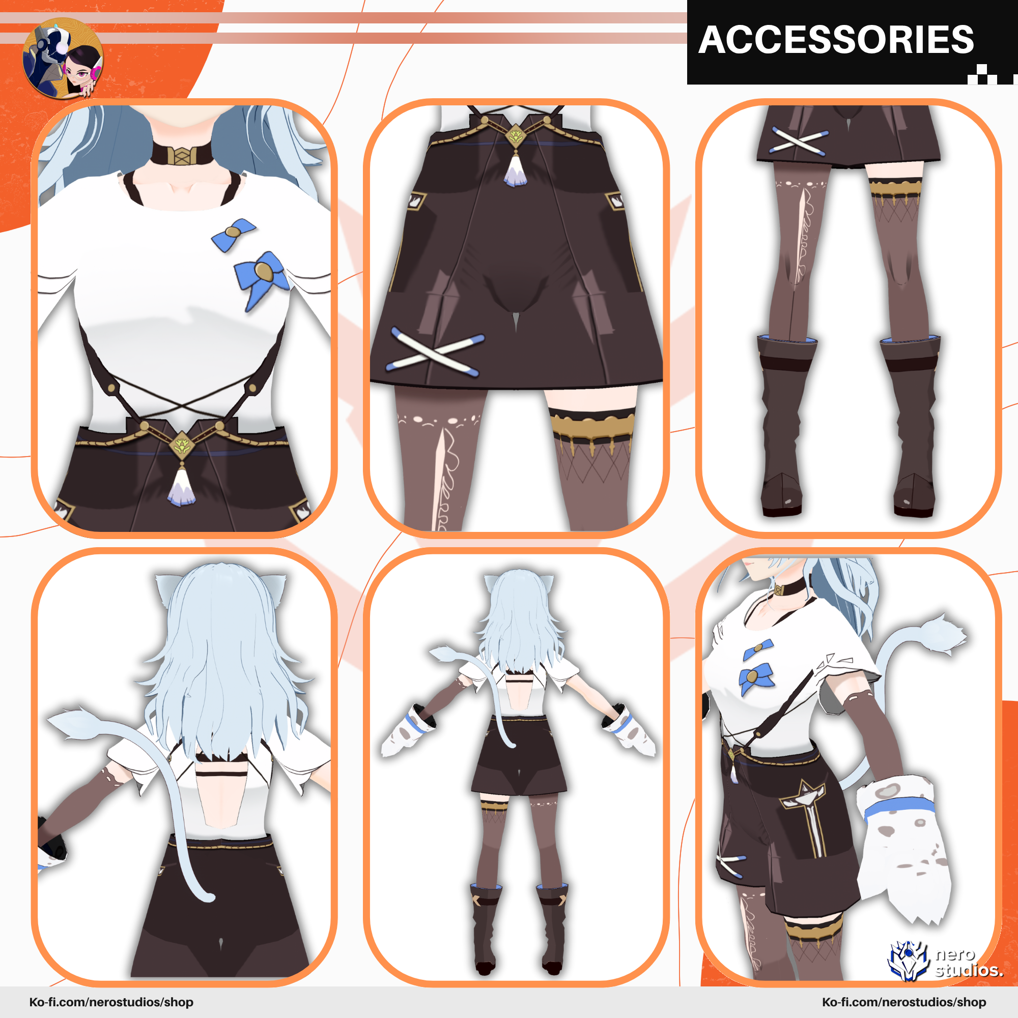 CAT GIRL VTUBER MODEL, CAT EARS, VROID CLOTHES, VTUBER MODEL, VROID ...