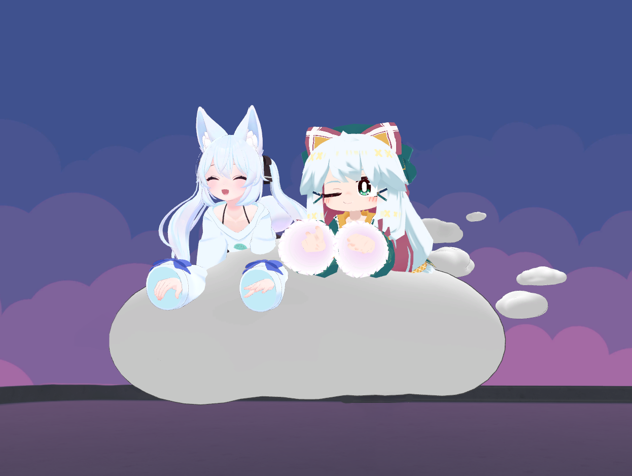 【無料】足元にかわいい雲が出てくるワールドギミック 【Moku Moku Jumpu】 - Izzy's Lab - BOOTH