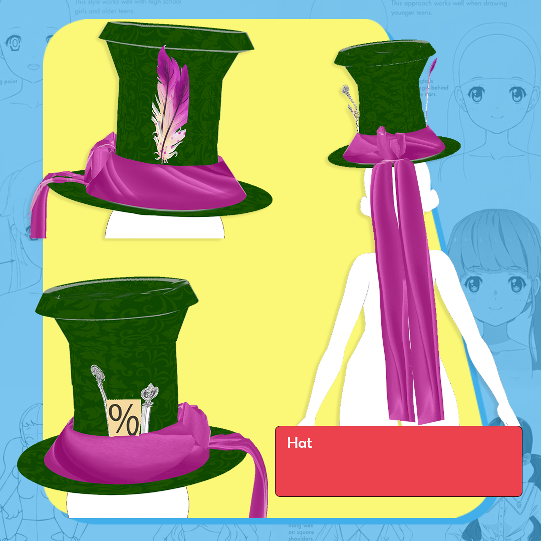 Mad Hatter Custome - Rex Mun VRChar - BOOTH
