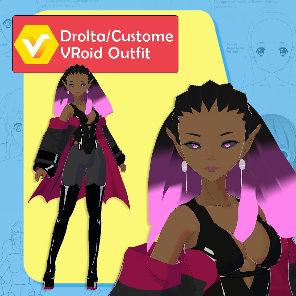 Drolta Custome - Rex Mun VRChar - BOOTH