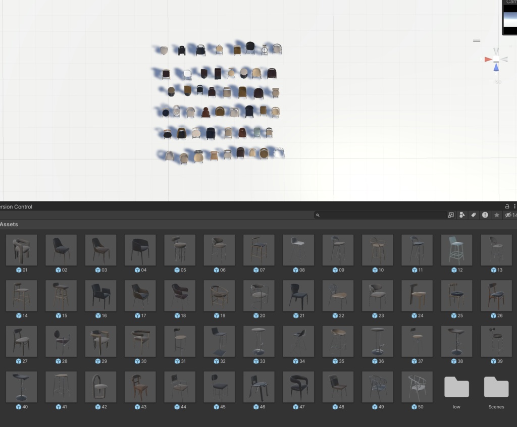 いろんな椅子50種_unitypackage+FBX - hirameki-hakaba - BOOTH