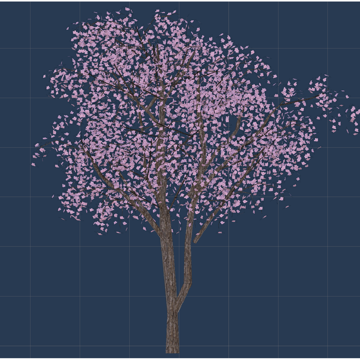 川沿いの桜並木_unitypackage+FBX - hirameki-hakaba - BOOTH