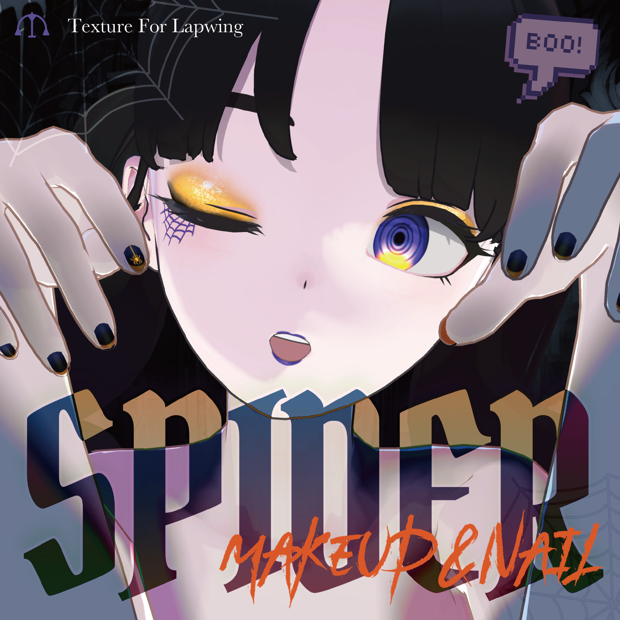 【Lapwing】SPIDER MAKEUP&NAIL【Happy Halloween!】 - M_vrc - BOOTH