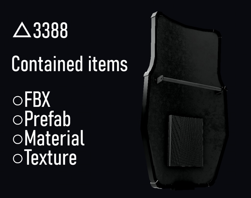 【VRChat想定】Tactical CQB Shield "Egis" - 店主の販売所 - BOOTH