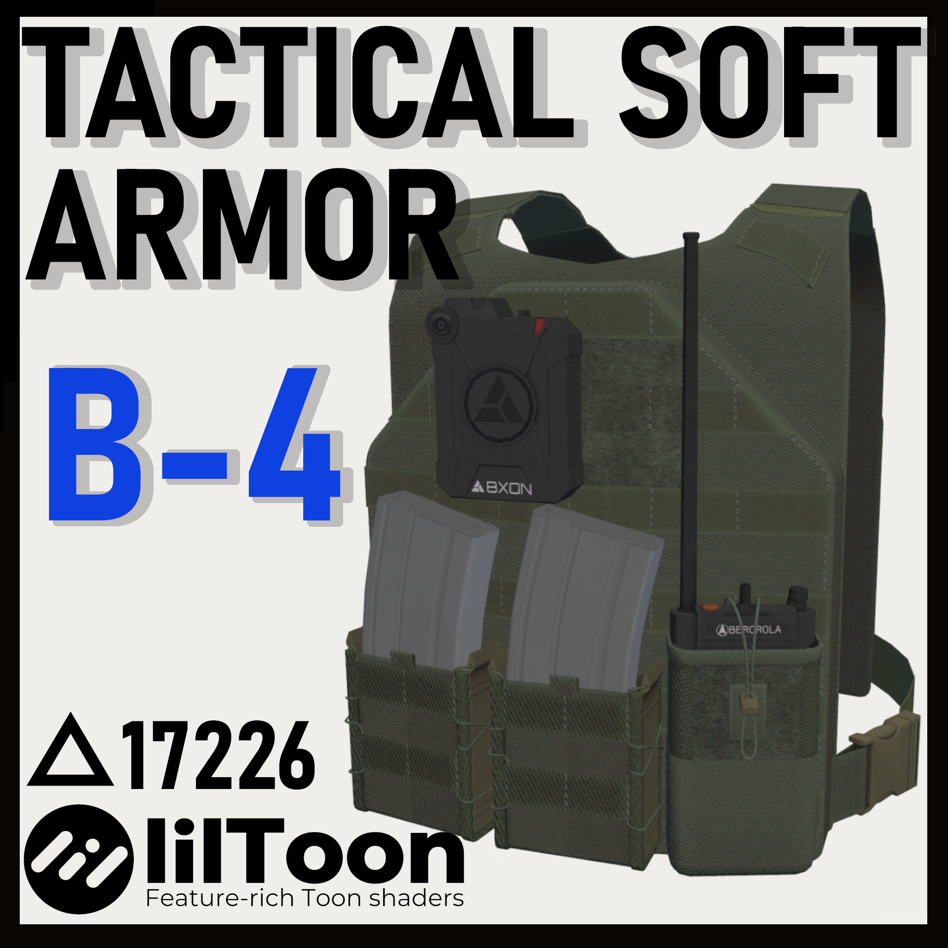 【VRChat想定】Tactical Soft Armar B-4 - 店主の販売所 - BOOTH
