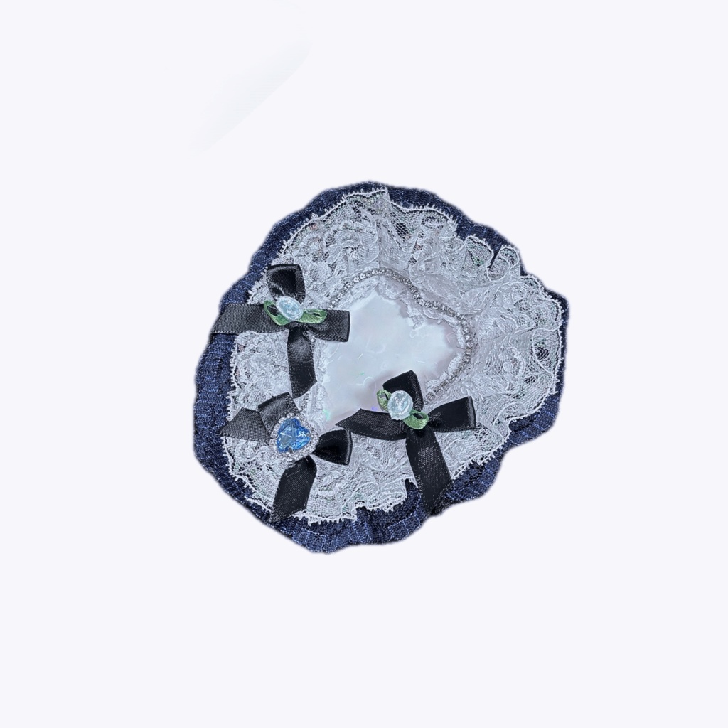 Navy and White りぼん heart case - ♱𝐩𝐨𝟏.𝐳𝐧♱ - BOOTH