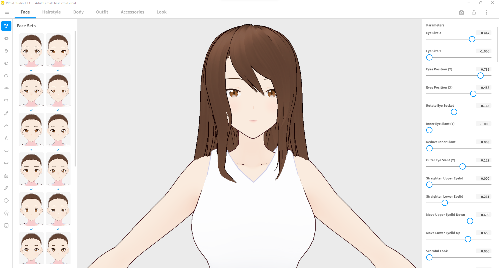 Female Adult Base Vroid Model (Stable.Vers) - V.Y Atelier - BOOTH