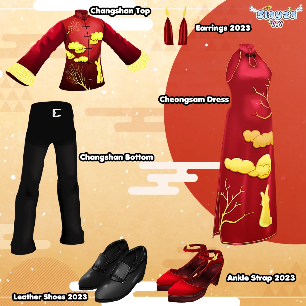 [VROID] Chinese New Year 2023 Outfit for Male and Female - V.Y Atelier ...