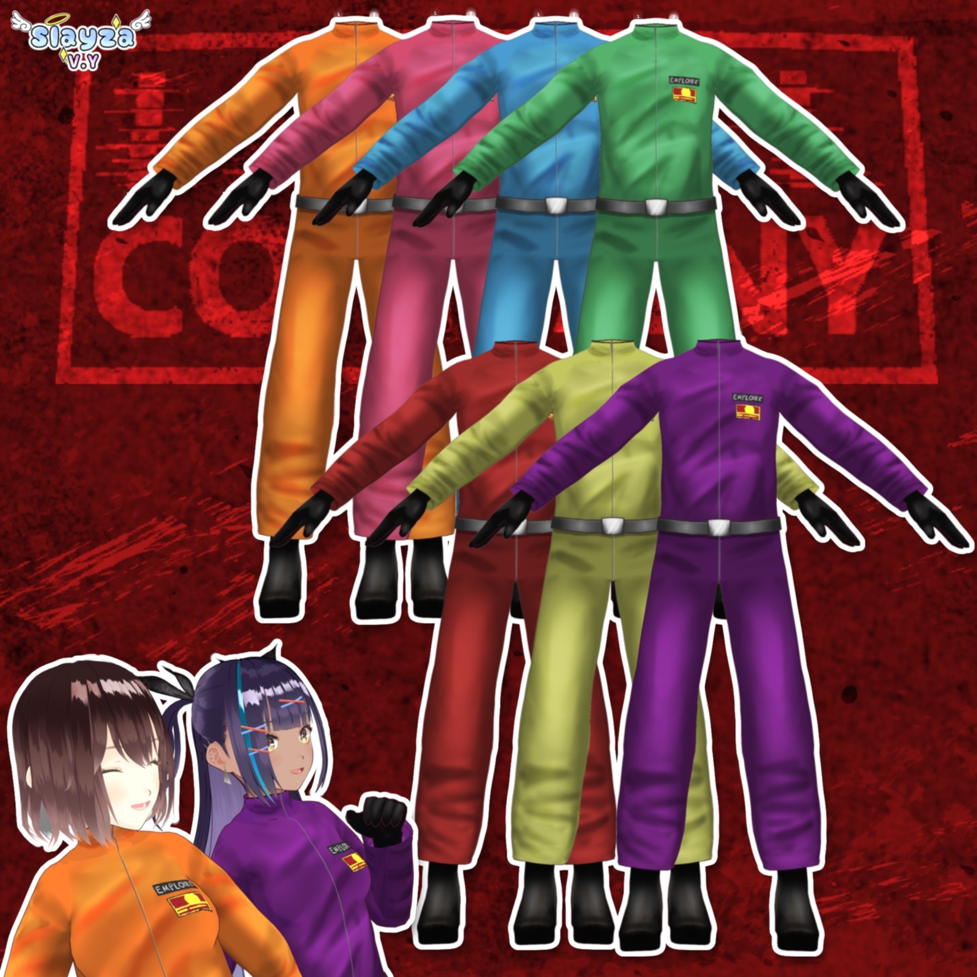 [VROID] FREE Unisex Lethal Company Bodysuits 2024 - V.Y Atelier - BOOTH