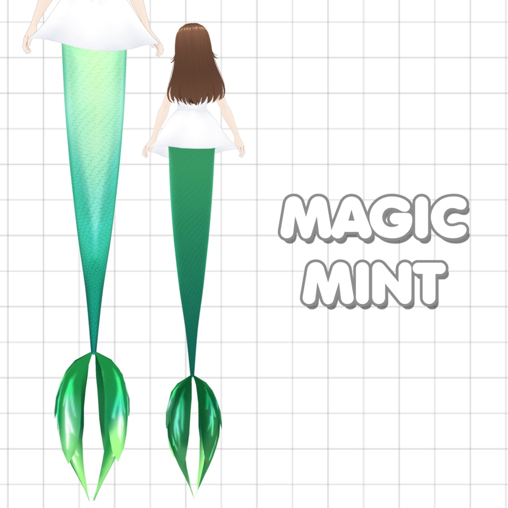 [VROID] Mermaid tail TEXTURES ONLY 2024 - V.Y Atelier - BOOTH