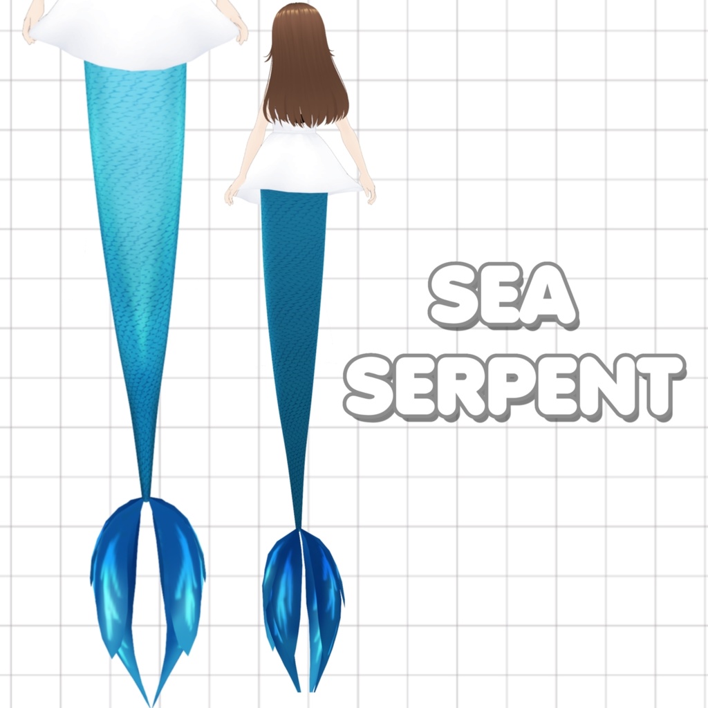 [VROID] Mermaid tail TEXTURES ONLY 2024 - V.Y Atelier - BOOTH