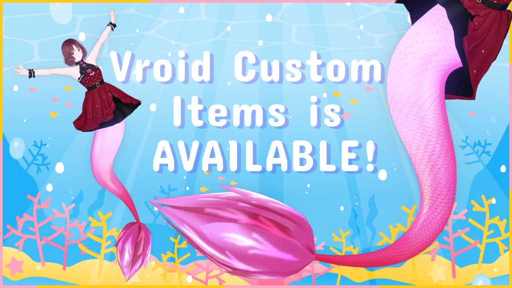 [VROID] (Updated) Mermaid tail TEXTURES AND CUSTOM ITEMS 2026 - V.Y ...