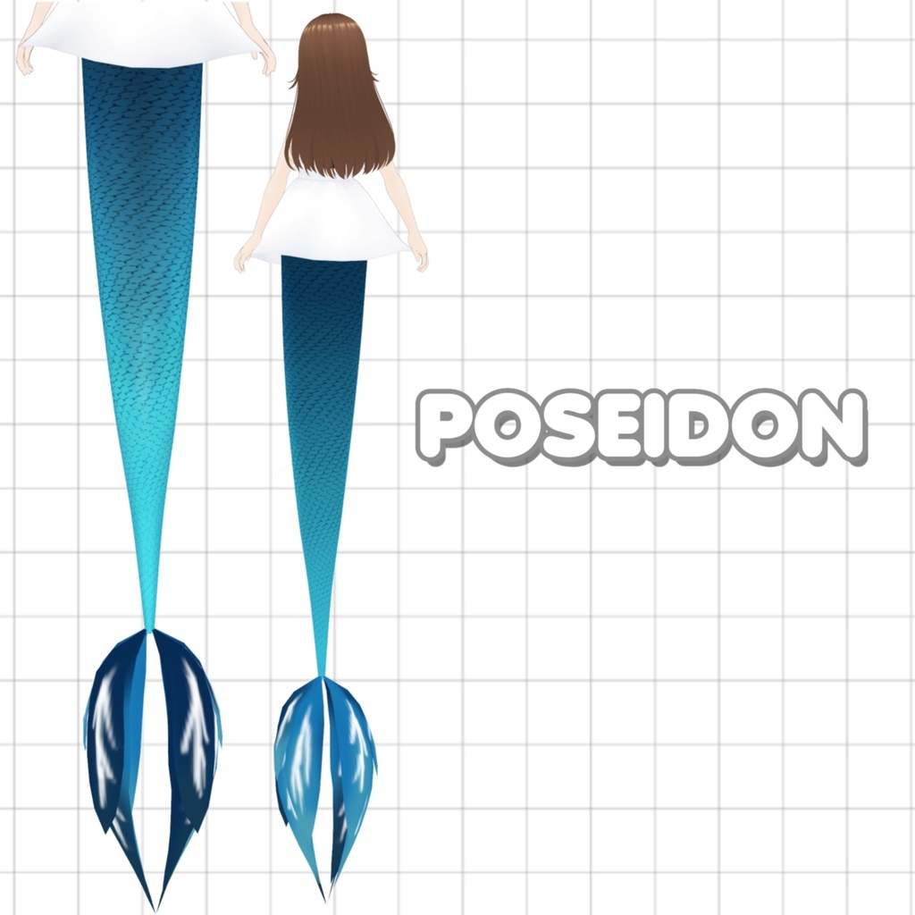 [VROID] Mermaid tail TEXTURES ONLY 2024 - V.Y Atelier - BOOTH