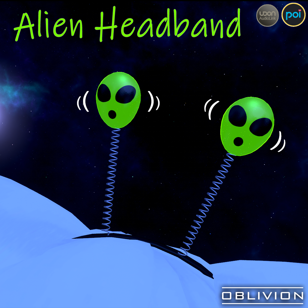 Alien Spring Headband [VRChat] - oblivionvr - BOOTH