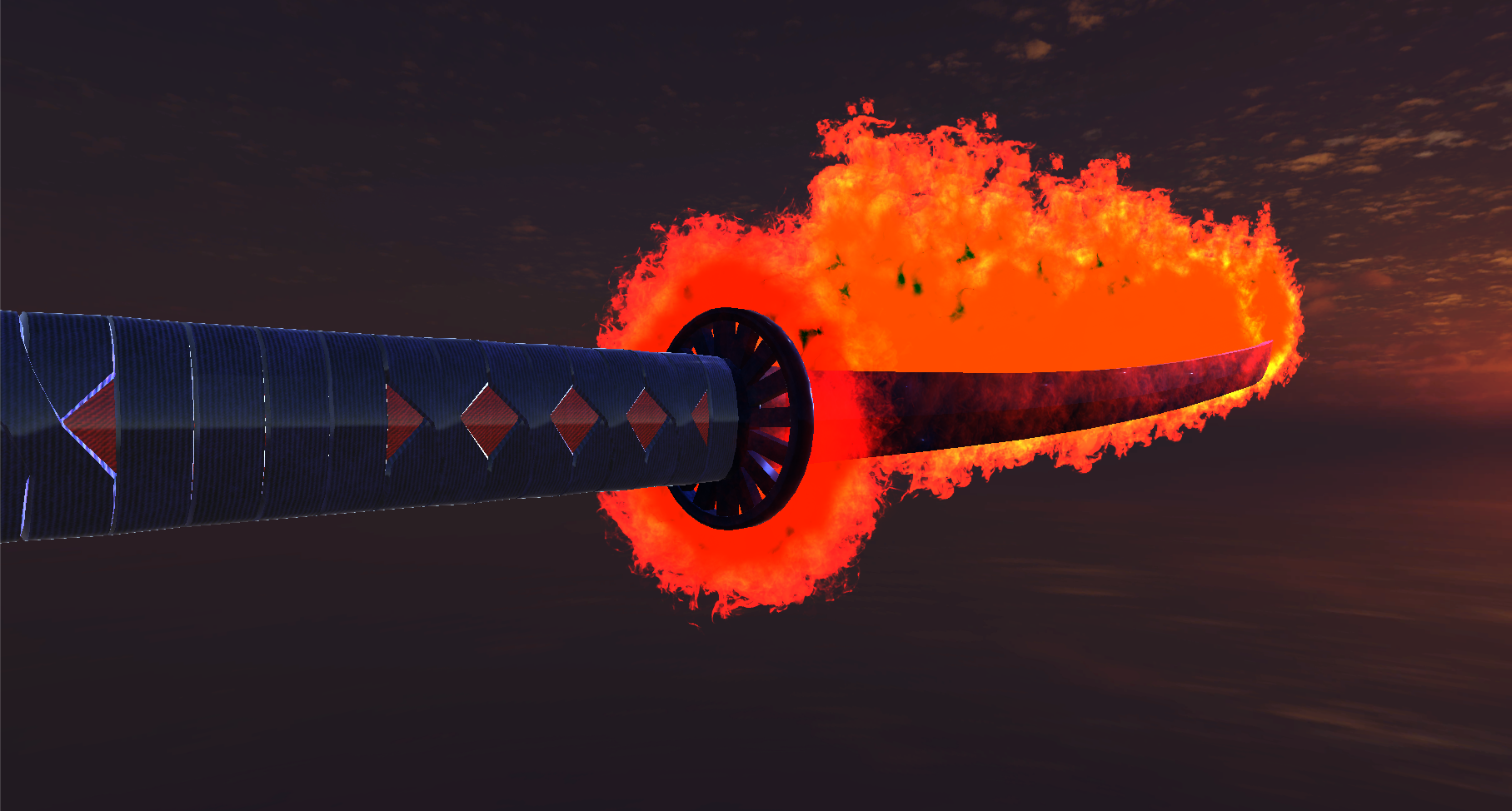【Unity/VRChat】Flame Dance Sword ( Effects + Sword ) - Dyoneus - BOOTH