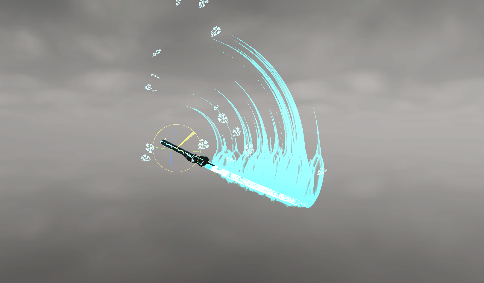 【Unity/VRChat】Permafrost Sword ( Effects + Sword ) - Dyoneus - BOOTH