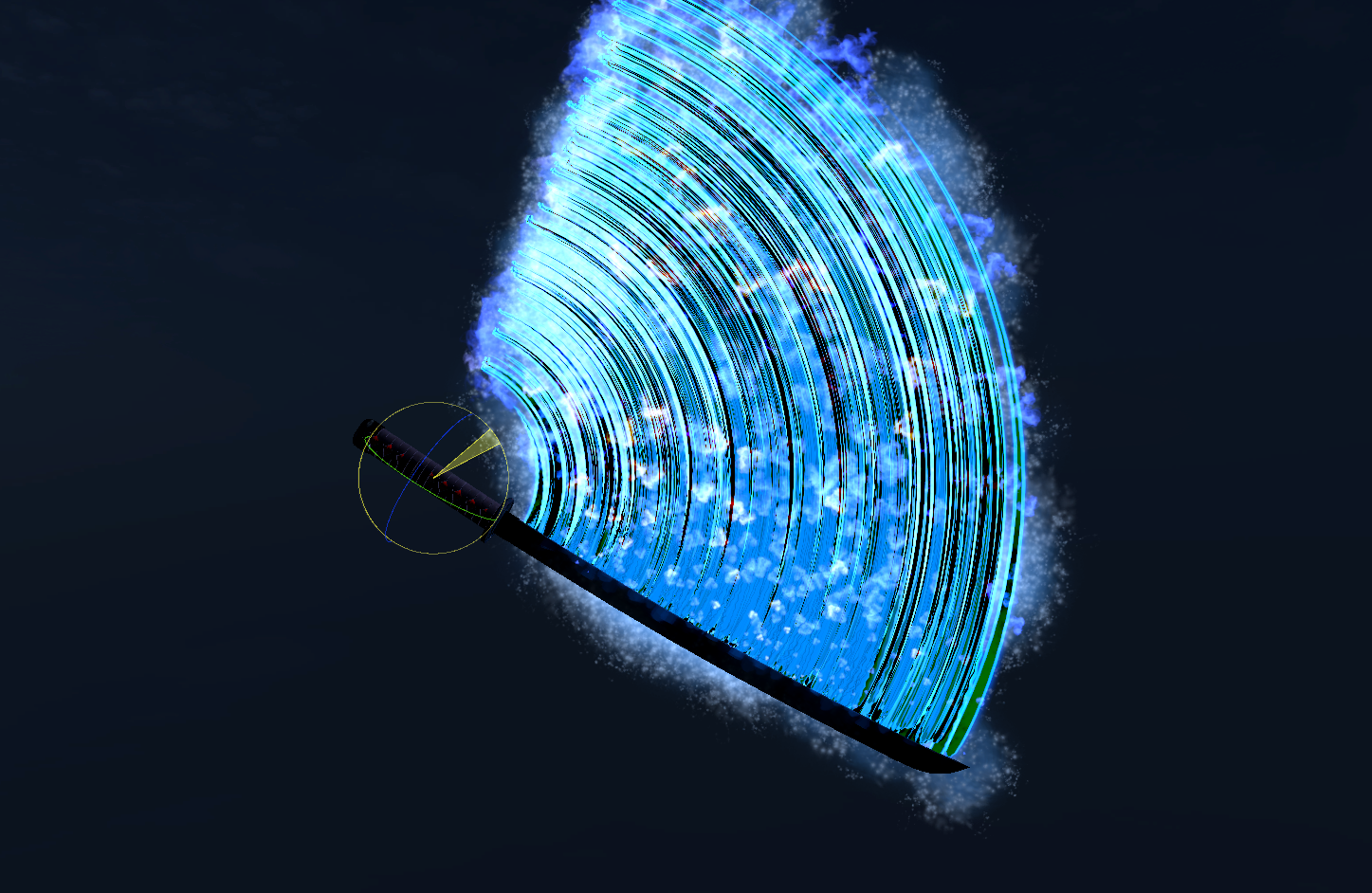 【Unity/VRChat】Water Dance Sword ( Effects + Sword ) - Dyoneus - BOOTH