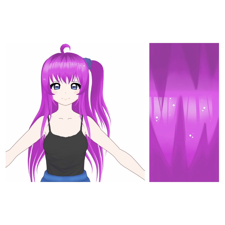 [ Vroid ] Free hair textures 髪の色 - Hachi - BOOTH