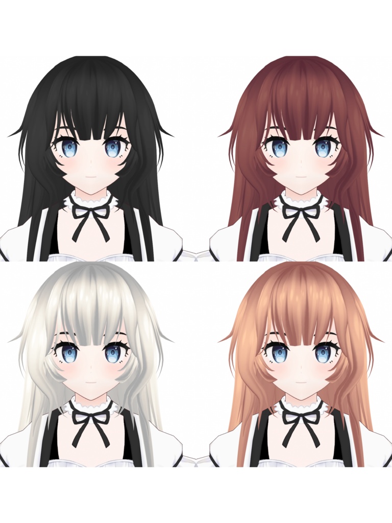 [VRoid] Hair Textures 16 colors with color calibration - Hachi - BOOTH