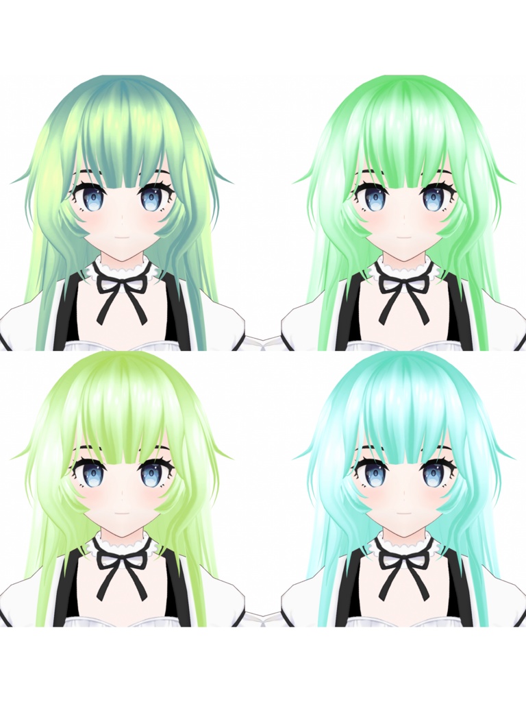 [VRoid] Hair Textures 16 colors with color calibration - Hachi - BOOTH