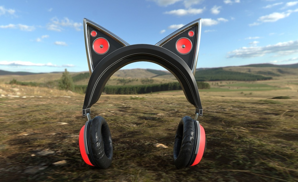 [VRM/Unity] Neko RGB Headphones - Nakashimaryuu's 3D Assets - BOOTH