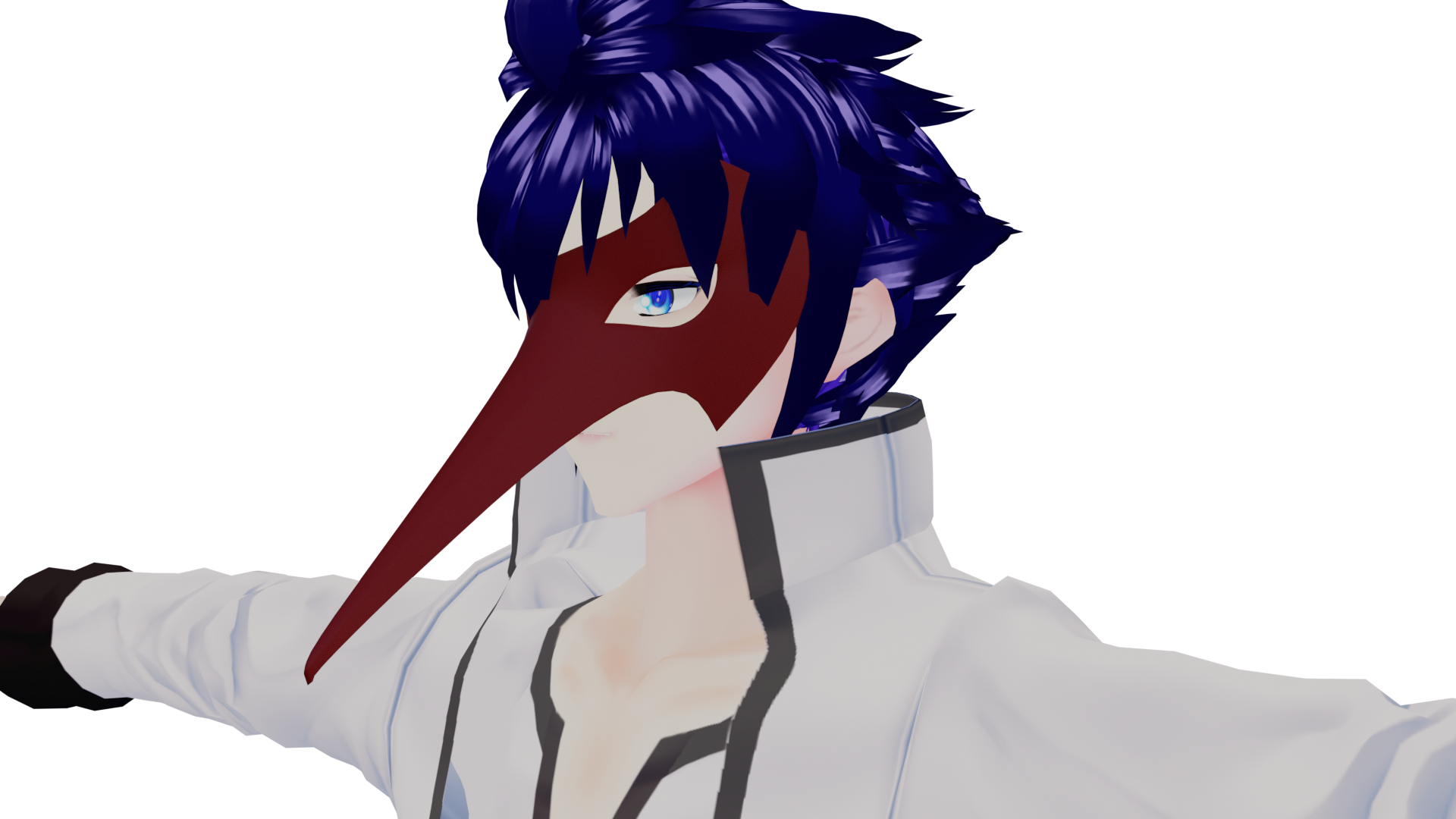 [VRM/Unity] Crow Mask - Nakashimaryuu's 3D Assets - BOOTH