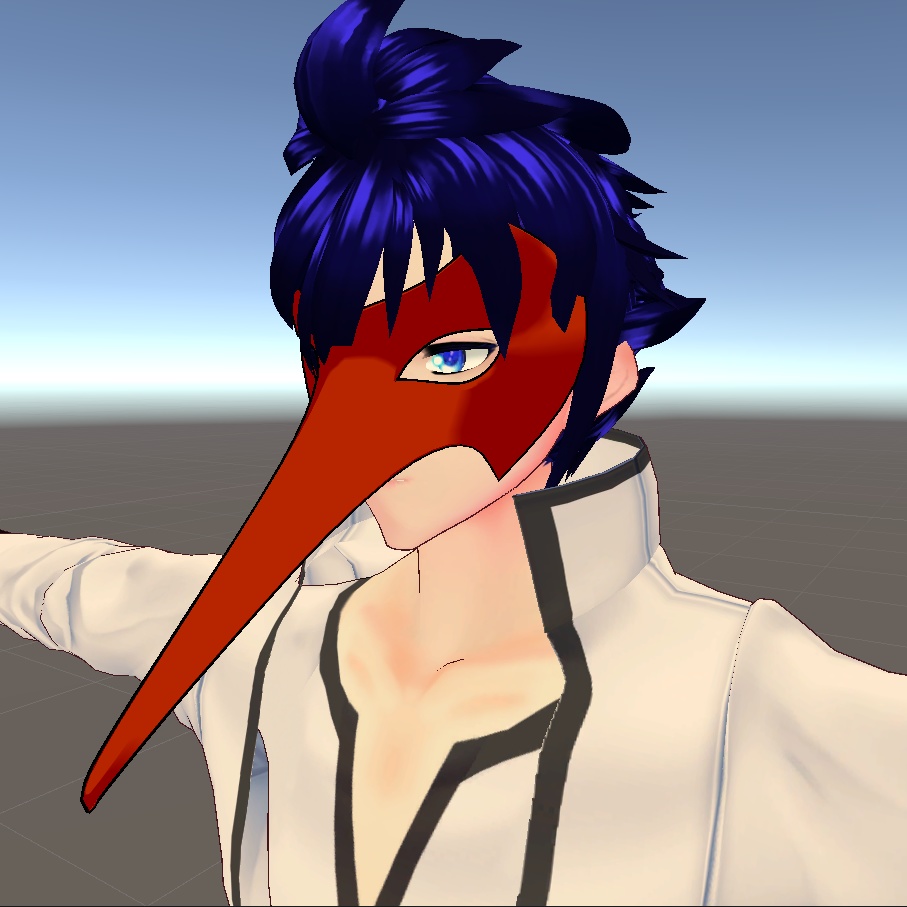 [VRM/Unity] Crow Mask - Nakashimaryuu's 3D Assets - BOOTH